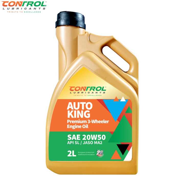 Control Lubricants Auto King API SL SAE 20W50 Premium Quality Three ...