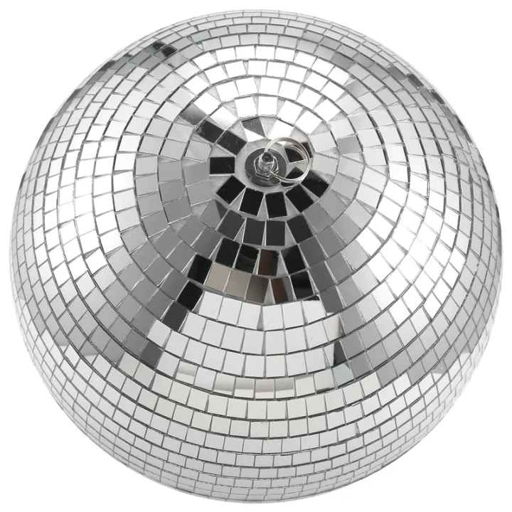 30cm Disco Light Mirror Ball, Stage Reflective Mirror Balls Silver with ...