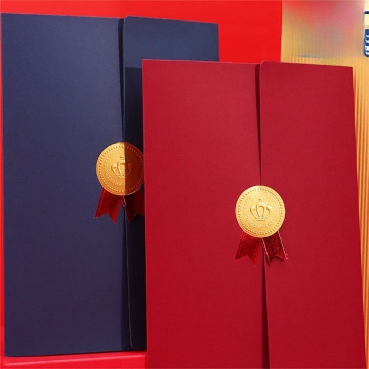 Graduation A4 Award Certificate Holder Three-fold Page Paper Envelope ...