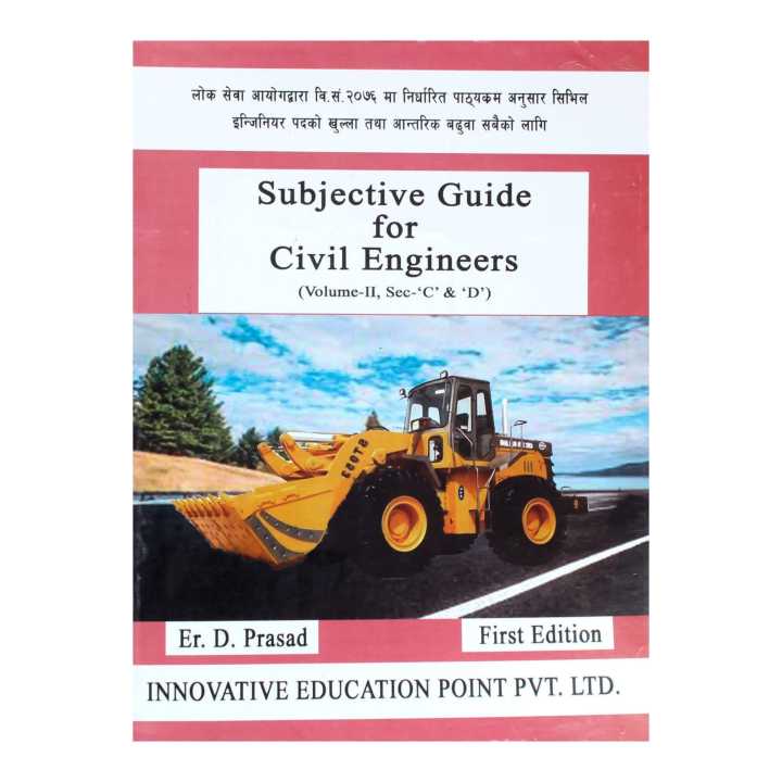 Subjective Guide For Civil Engineers Volume-2 By Er. D Prasad | Daraz ...