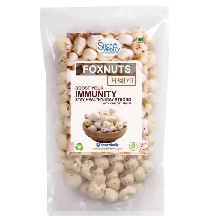 ShopWholly Premium Foxnuts (Makhana) – 100% Natural, Crunchy & Healthy ...