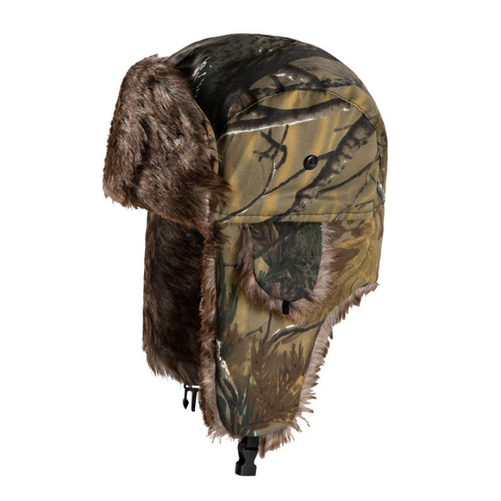 Unisex Tactical Ushanka Russian Fur Hat Windproof Trapper russian ...