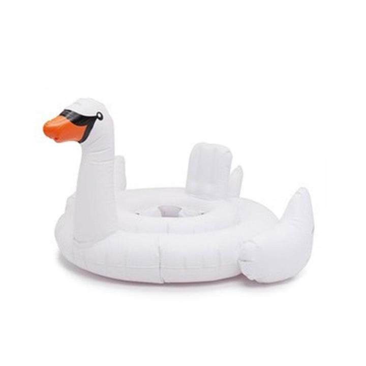 Baby Inflatable Water Swan Float Toy Baby Seating Swim Rings Pool Float ...