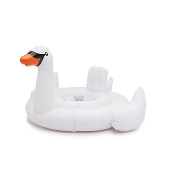 Baby Inflatable Water Swan Float Toy Baby Seating Swim Rings Pool Float ...