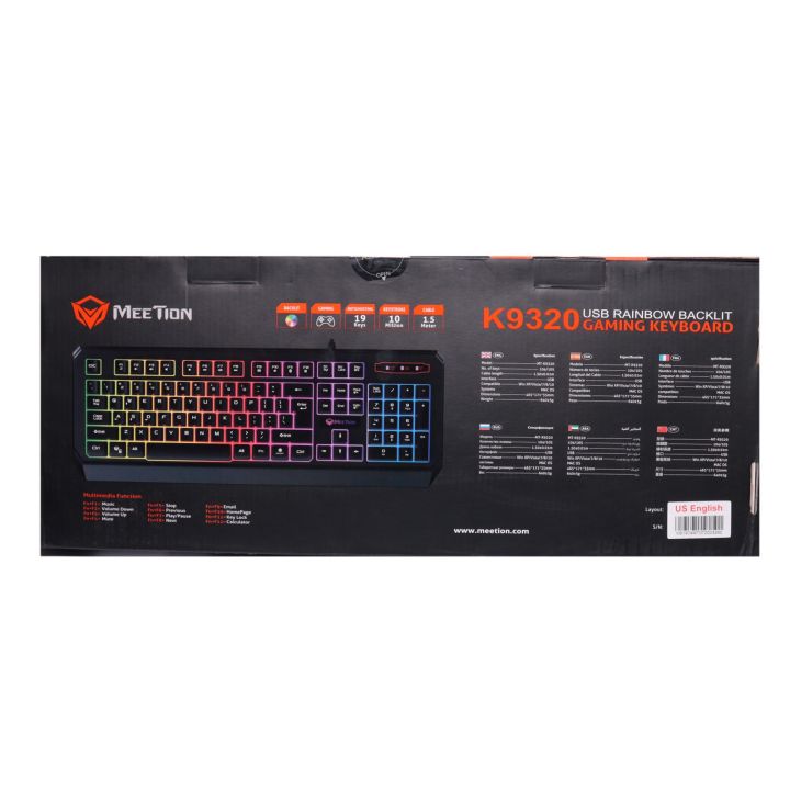 Meetion Model No. K9320 Black Color Gaming Keyboard | Daraz.com.np