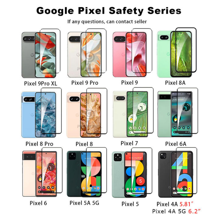 NEW 2Pc Safety cover Screen Protector Protective Glass For Google Pixel ...