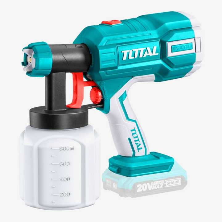 Total Brand 20V Lithium-Ion Cordless Spray Gun P20S With Battery And ...
