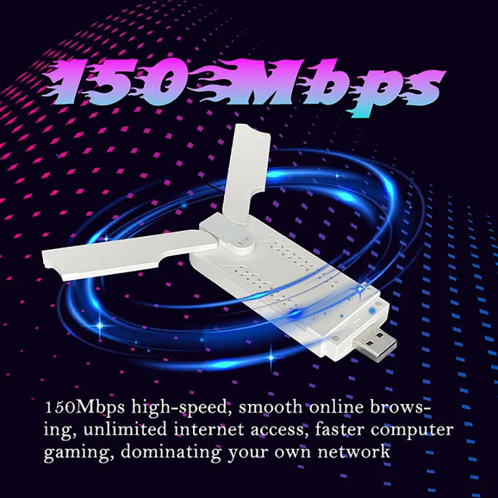 4G Modem USB Dongle WiFi Router With SIM Card Slot 150Mbps Mobile ...