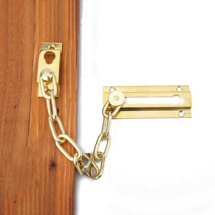 Durable set Steel Lock with Screws Chain Bolt Door Hardware Door Safety ...