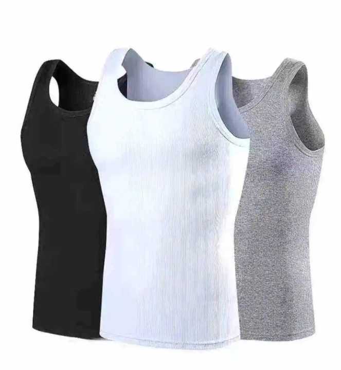 Combo Pack Of 3 Original Amul macho Derby Sleeveless Cotton Vest for ...