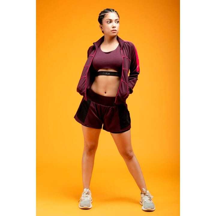 Fitkat Women Wine Jacket | Daraz.com.np