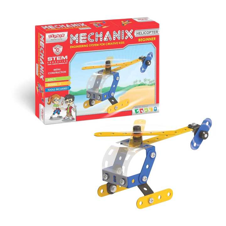 Mechanix Beginner HELICOPTER | Engineering System For Creative Kids ...