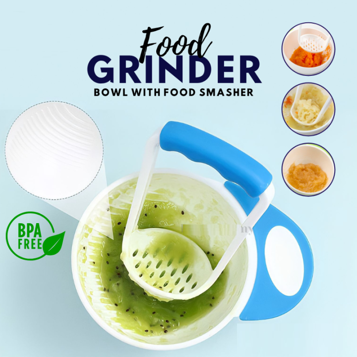 Mumlove Baby Mash And Serve Food Mills Bowl Set Manual Grinding Food Maker Smash Tool Grinder ...