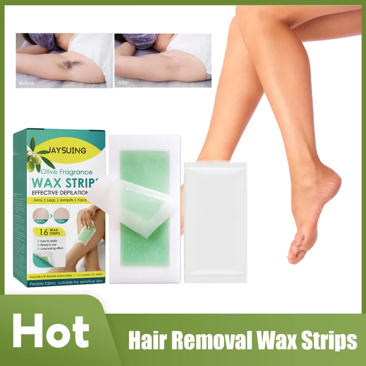 Hair Removal Wax Strips Kit Professional Quickly Waxing Wipe Sticker ...