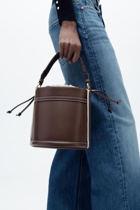 ZARA Double Handle Bucket Bag For Women | Daraz.com.np
