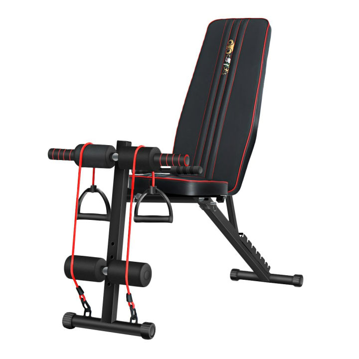 Adjustable Bench PU Leather Sit-ups Bench Fitness Abdominal Workout ...