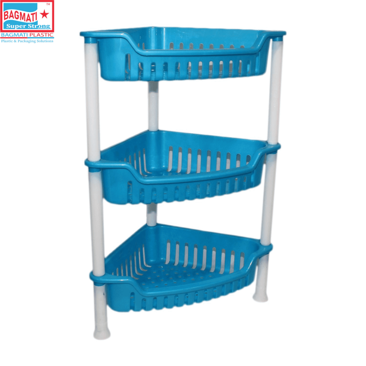 Bagmati Plastic 3-Layer Corner Rack | Daraz.com.np