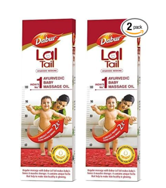 Dabur Lal Tail - 200 ml (Pack of 2) Ayurvedic Baby Oil , Clinically ...