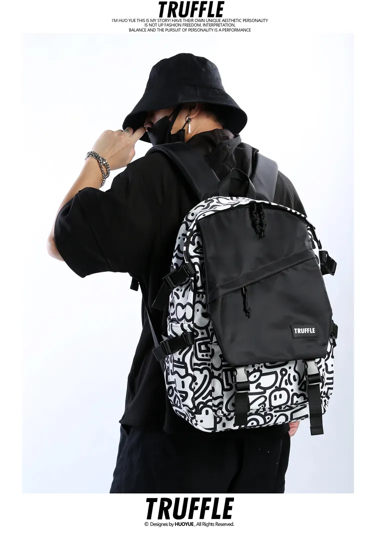 Truffle Ethnic Style Waterproof Travel Backpack Unisex T2325 (m) | Jeevee