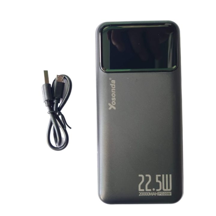 Yosonda Power Bank 20000 mAh, 22.5 W | Daraz.com.np