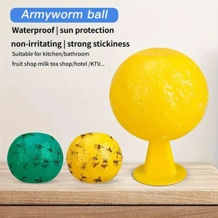 Sticky Traps Flying Insects Traps Ball Effective Fly Catcher Killer ...