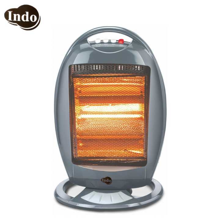 Indo 3 Rod Halogen Heater | Tip Over Protection | Quick Heat | 400W ...