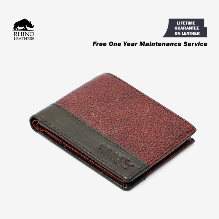 Rhino Leathers Bifold Genuine Leather Wallet for Men | Daraz.com.np