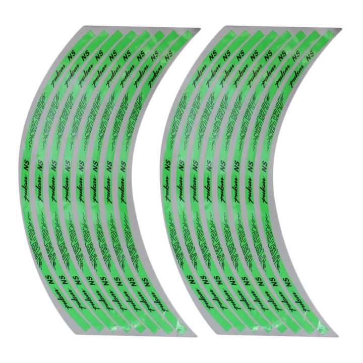 Light Green Color Pulsar NS Print Radium Rim Sticker | Daraz.com.np