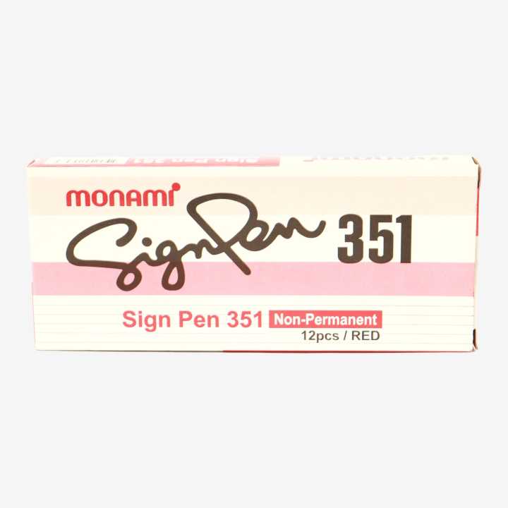 Red Sign Pen Non Permanent 12 pcs | Daraz.com.np