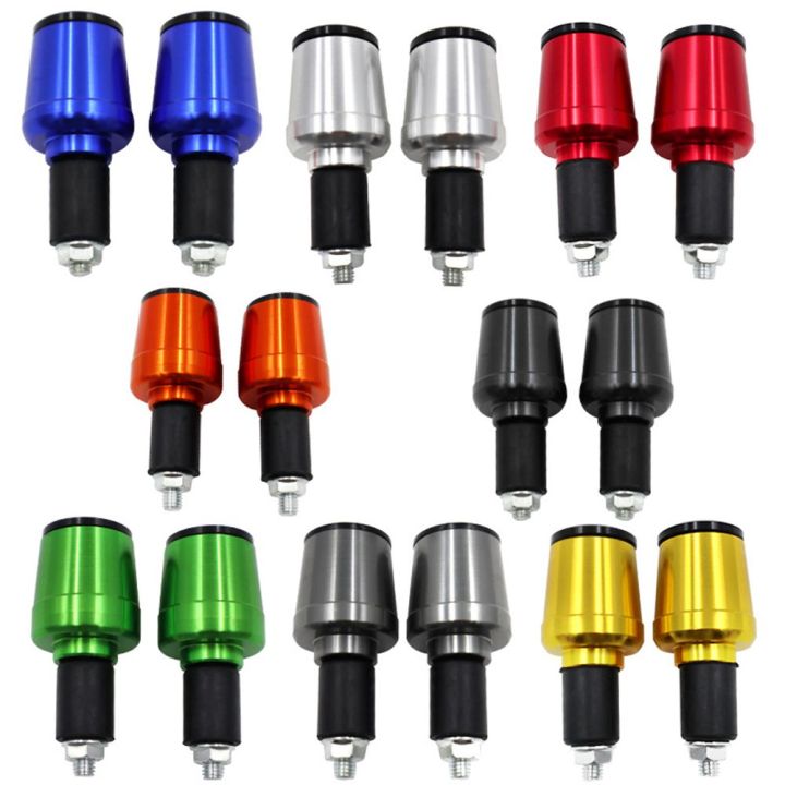 New Refit For Yamaha Suzuki Handlebar Grips End Anti-Vibration Cap End ...