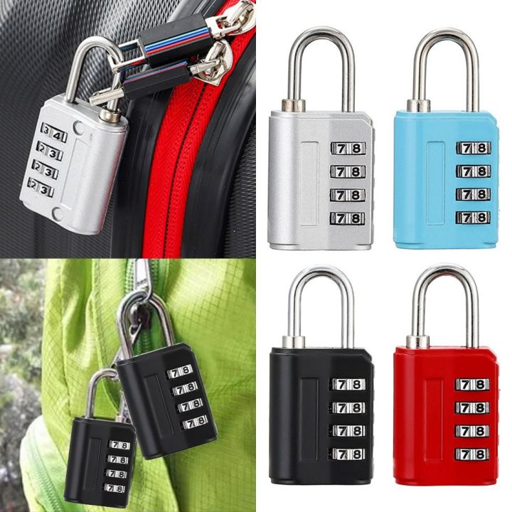 Portable Combination Lock Suitcase Coded Lock Luggage Padlock 4 Digit ...