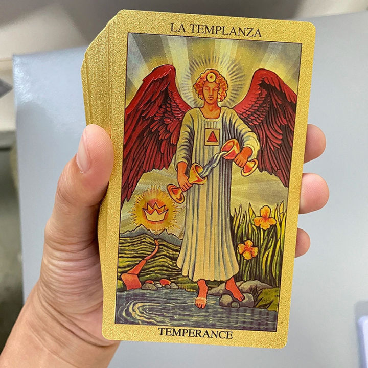 Golden Tarot Deck For Work With Guide Book Prophet Oracle Cards ...