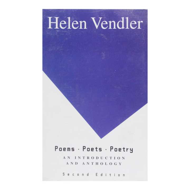 An Introduction And Anthology By Helen Vendler | Daraz.com.np