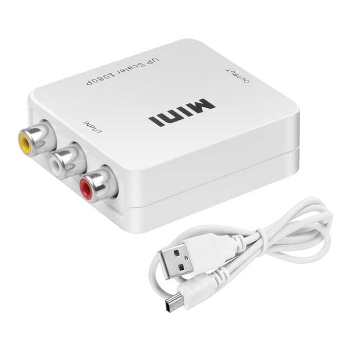 Mini Hd Video Converter Box Hdmi Rca Av/Cvsb L/R Video Adapter | Daraz ...