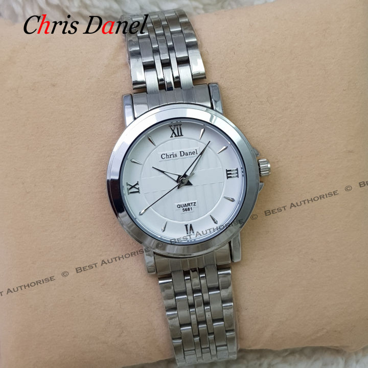 Chris Danel (CD) Luxury Casual Design Round Dial Quartz Stainless Steel ...