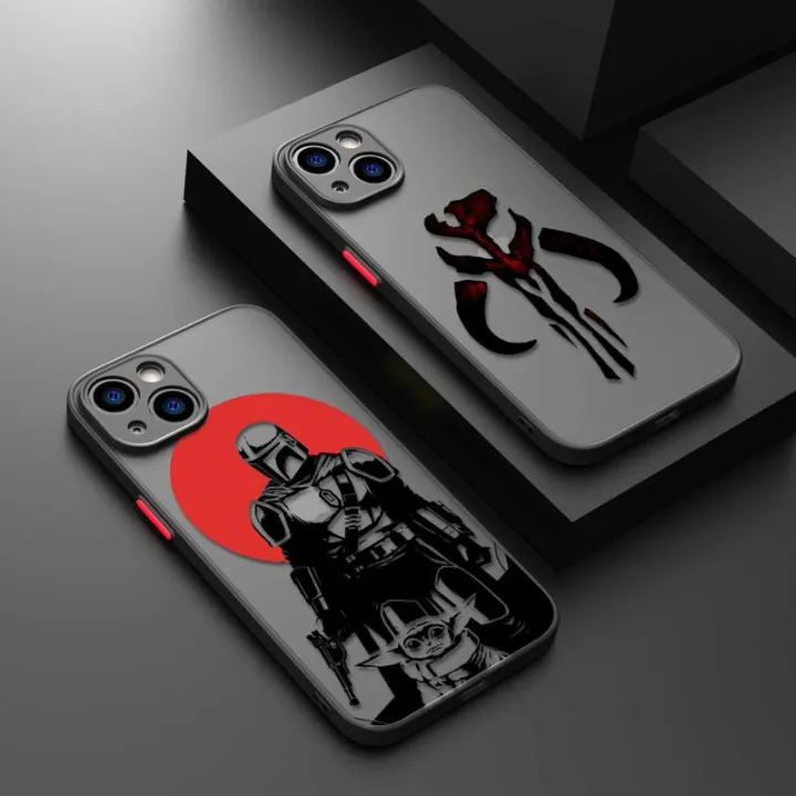 The Mandalorian Grogu Baby Yoda Clear Matte Phone Case For iPhone 15 11 ...