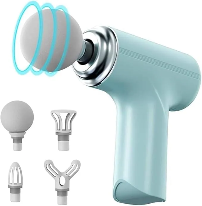 Deep Tissue Massage Gun With 4 Attachments | Daraz.com.np