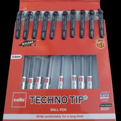 Cello Techno Tip Ball Pens - Black, Pack Of 10 by Mitrata | Daraz.com.np