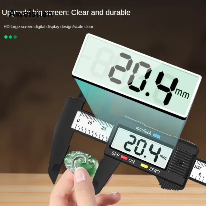Aweisuan LCD Display 150mm Electronic Digital Caliper Vernier Calipers ...