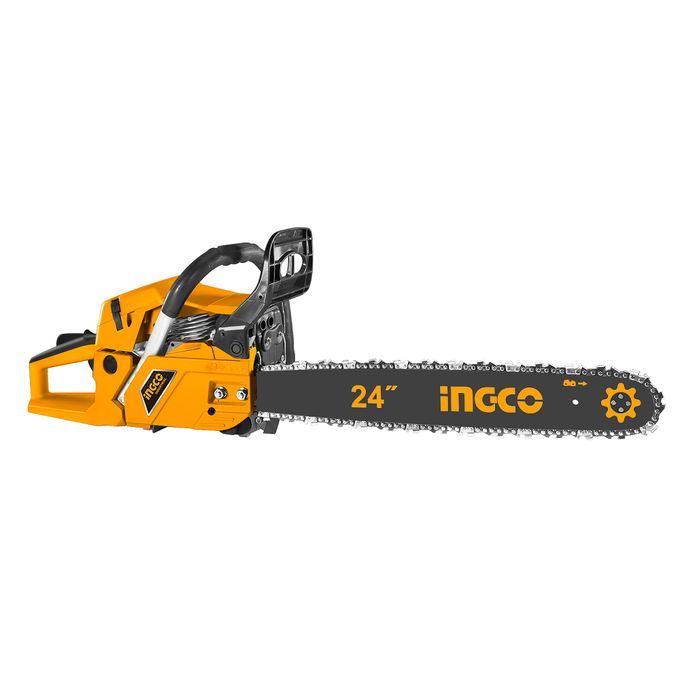 INGCO 62CC Gasoline Chain Saw 2.4kW Petrol Engine GCS5602411 24inch ...