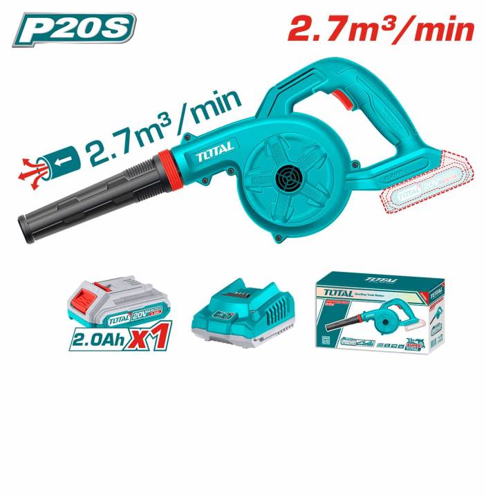 Total Brand New 20V Lithium-Ion Cordless Blower With Battery Pack ...
