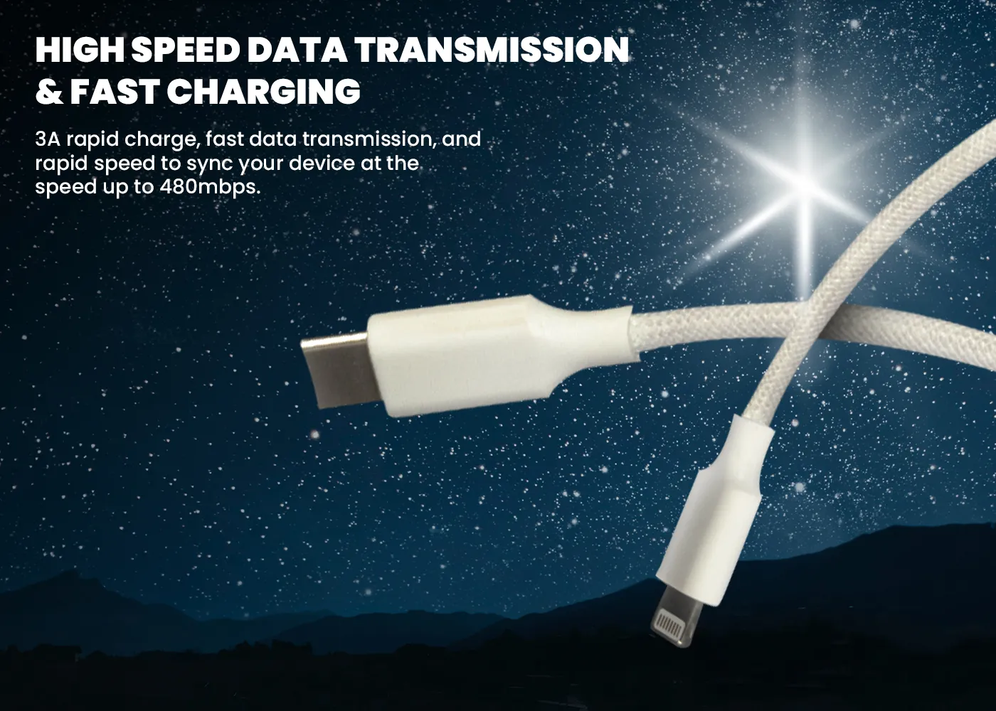 Rock Usb Type C To Lightning L 3a Current 1meter | Jeevee