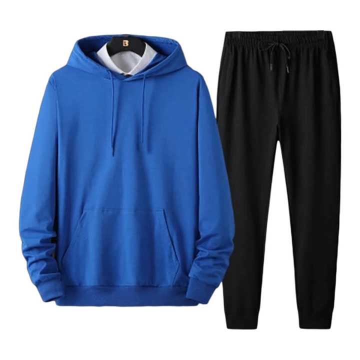 (Set Of 2) Men' s Inside Fleece Winter Hoodie And Trouser Set | Daraz ...