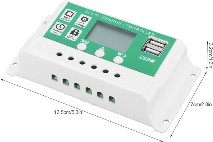 Solar Charge Controller Solar Panel Charger Controller (20A 12V/24V ...