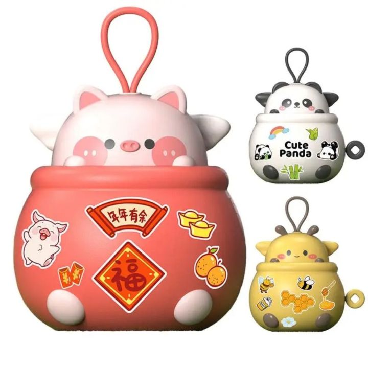 Deposit Machine Adorable Panda Candy House Bee Pig Animal Bank Safe Box ...