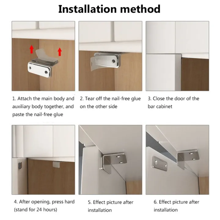 Furniture Fittings Closures L Type Latch Door Closer Strong Magnetic ...