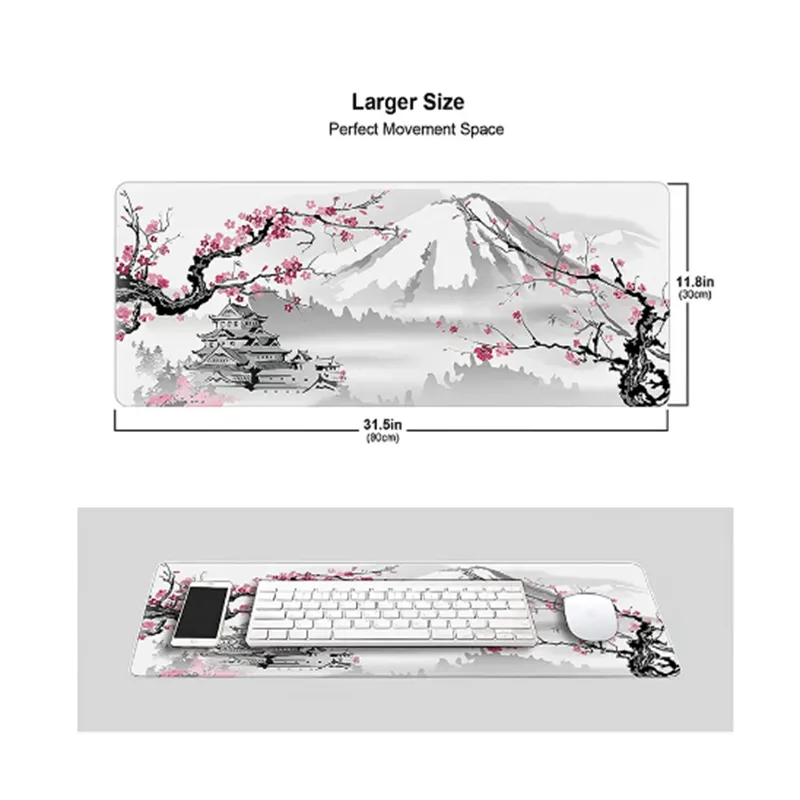 Sakura Japanese Cherry Blossom Mouse Pad Gaming XXL HD Mousepad XL ...