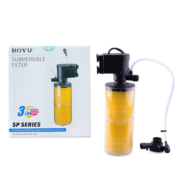 BOYU Submersible Aquarium Internal Filter Pump SP-1800II 13 Watts ...