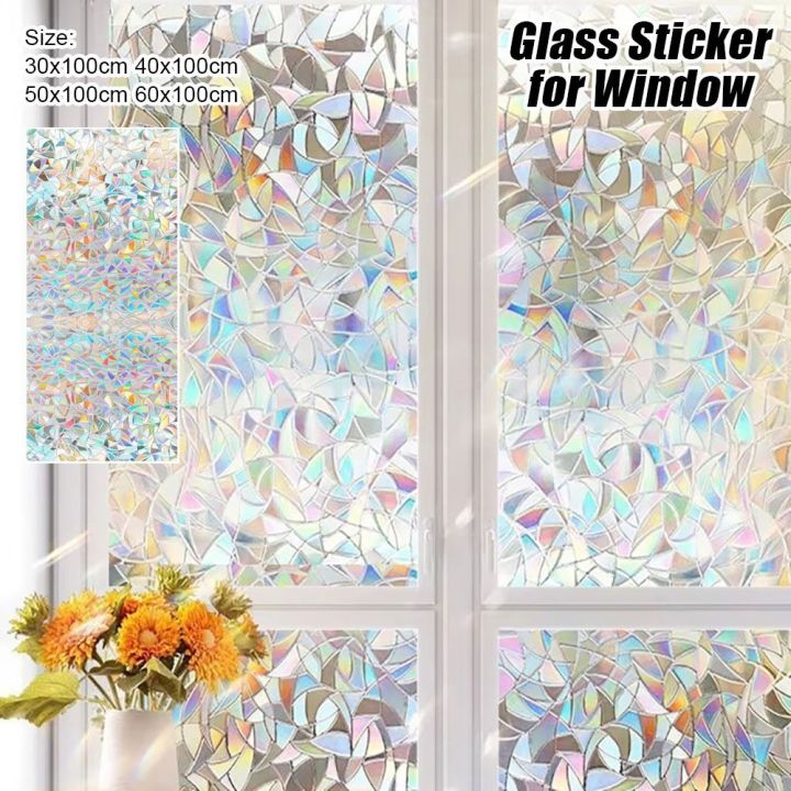 1Roll New 30/40/50/60cm Window Film Frosted Anti-look Rainbow Window ...