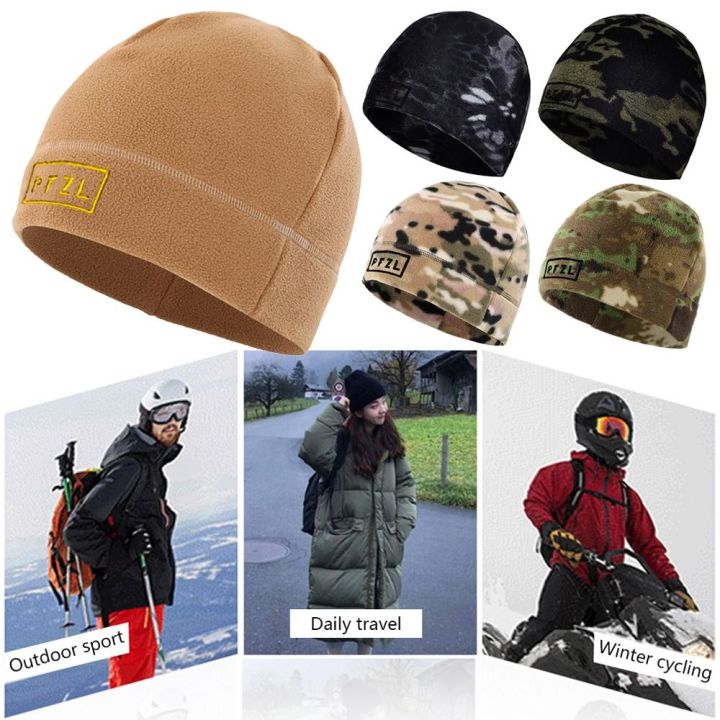 Solid Color Winter Warm Men Women Bonnet Ski Baggy Hat Windproof Cap ...